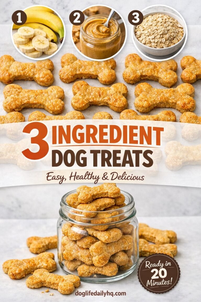 3 Ingredient Dog Treats: Easy, Healthy Recipes & Tips for Homemade ...