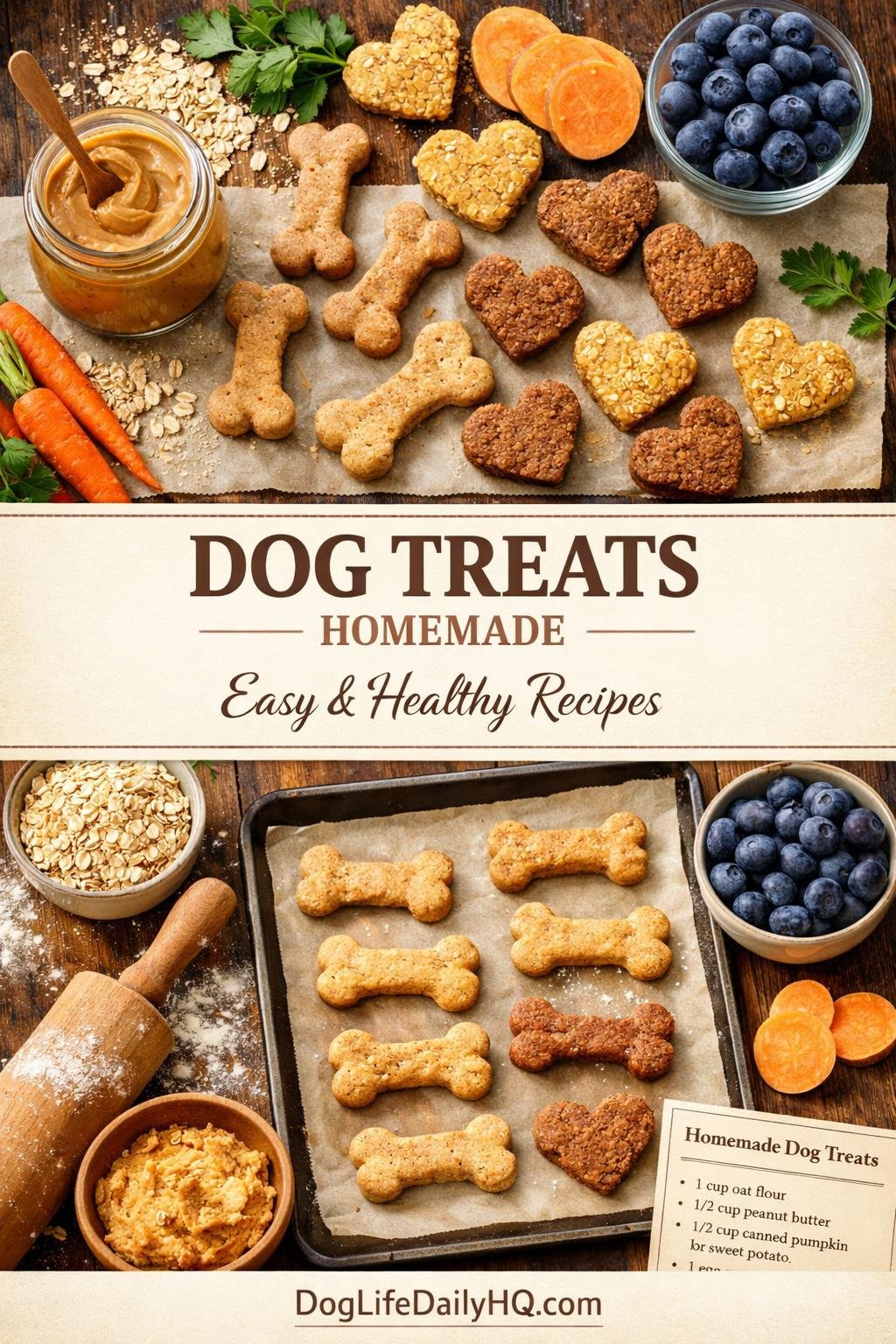 Dog Treats Homemade: Easy and Healthy Recipes Your Pup Will Love - Dog ...