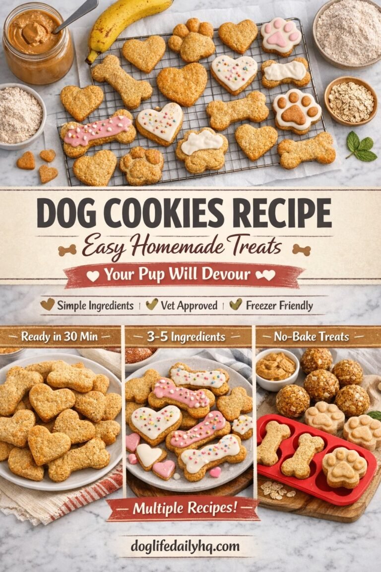 Dog Cookies Recipe: Easy Homemade Treats Your Pup Will Love - Dog Life ...
