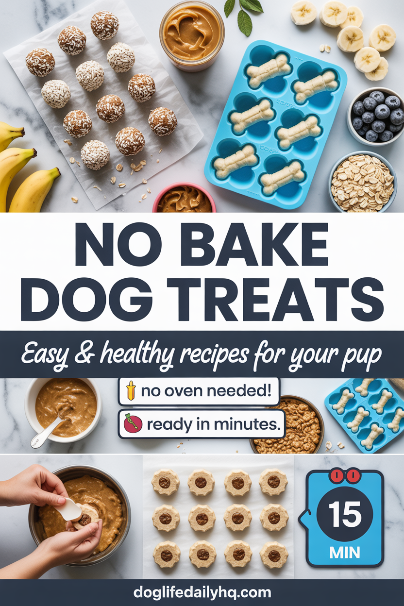No Bake Dog Treats Homemade: Easy, Healthy Recipes for Your Pup - Dog ...